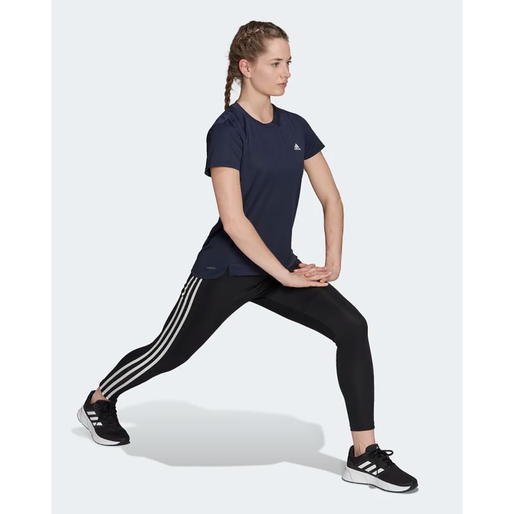Camiseta Feminina Adidas Aeroready Designed 2 Move 3-Stripes - drastosa